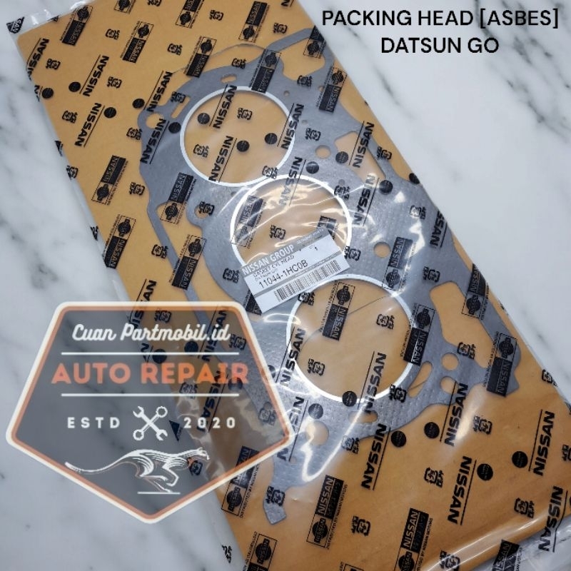 Jual PACKING HEAD GASKET CYLINDER HEAD ASBES NISSAN MARCH DATSUN GO ...