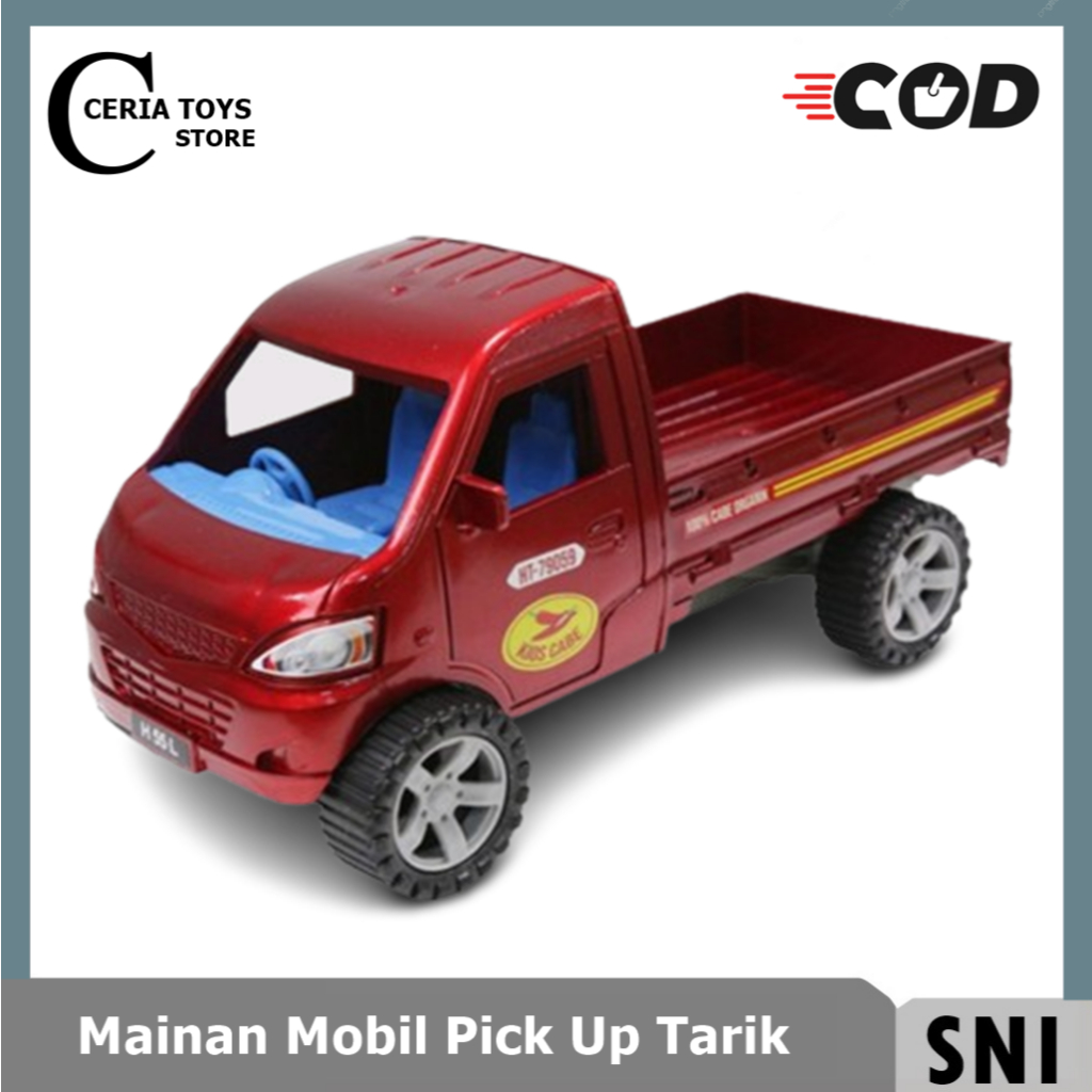 Jual Mainan Mobil Pick up Tarik Model Friction / Mobil Pick UP Happy ...