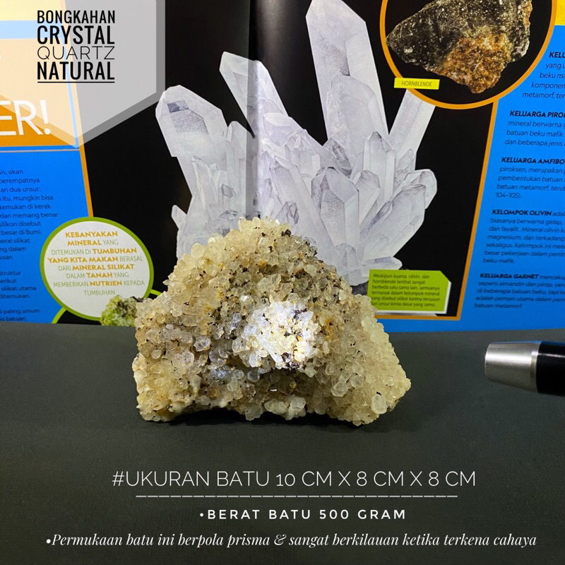 Jual Batu Crystal Quartz Natural L22 atau Bongkahan Batu Kristal Quartz ...