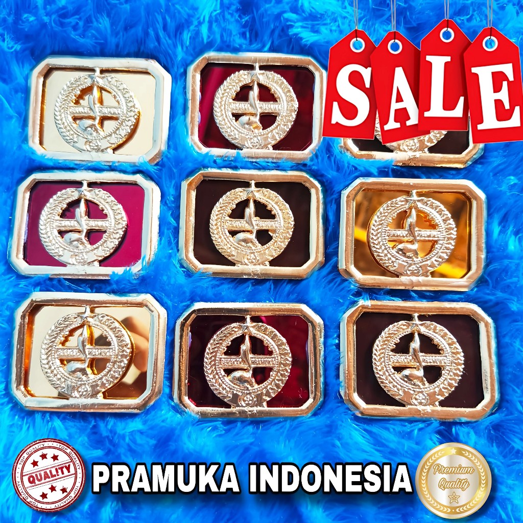 Jual EMBLEM BARET PRAMUKA COR TEBAL PENEGAK PENGGALANG SIAGA PANDEGA ...