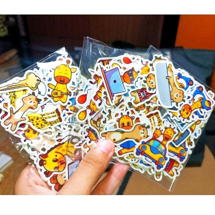 Jual 60PCS++ STICKER JERAPAH LUCU | STIKER JERAPAH GEMOY | GIRAFFE ...