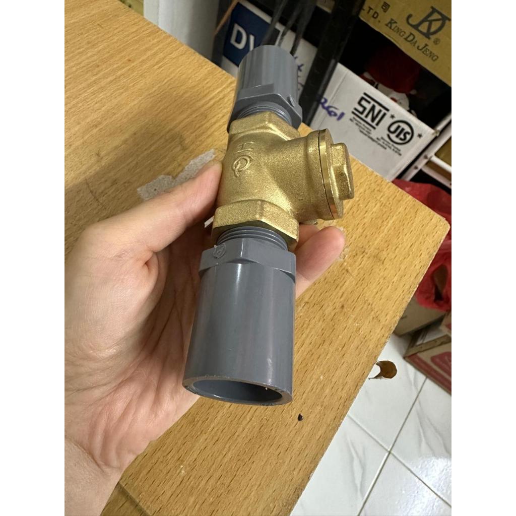 Jual Check Valve 1/2" Check valve 3/4" Merk HQ + Sok drat luar 2 biji ...