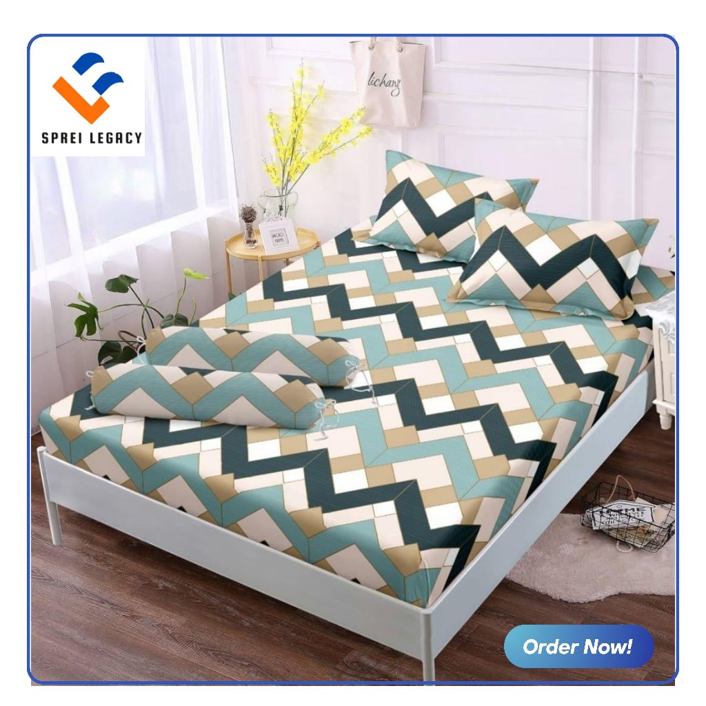 Jual SPREI LEGACY || SEPRAI BUNGA ABSTRAK DISPERSE ANTI LUNTUR 120 160 ...