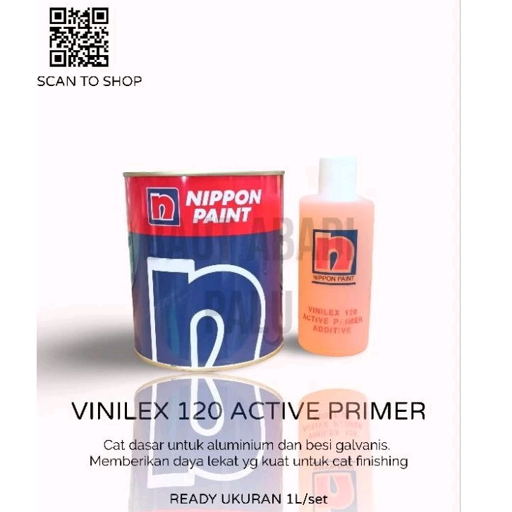 Jual Cat Dasar Aluminium Besi Galvanis Vinilex 120 Active Primer | Shopee Indonesia