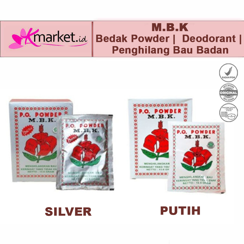 Jual Bedak MBK Powder | M.B.K | Deodorant | Penghilang Bau Badan | Shopee Indonesia