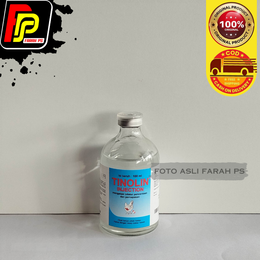 Jual Tinolin Injection 100 ml atasi infeksi pencernaan dan pernapasan ...