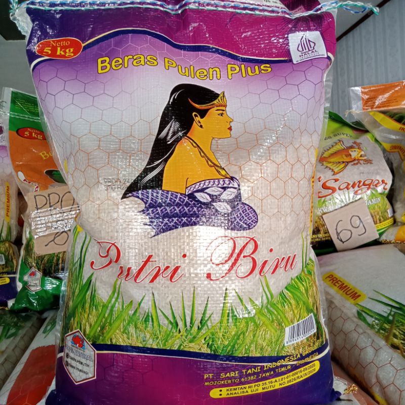 Jual Beras Premium Putri Biru 5kg | Shopee Indonesia
