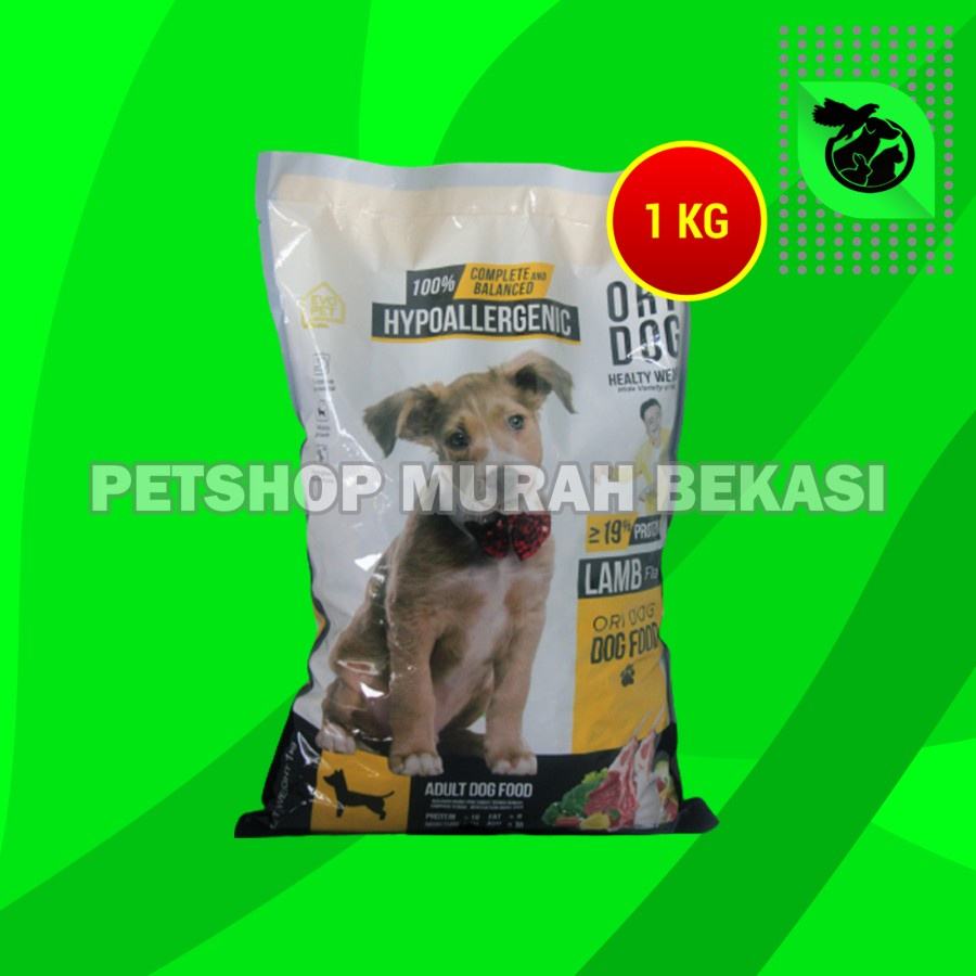 Jual Makanan Kering Anjing Dewasa Ori Dog Food Lamb Domba Adult Repack ...