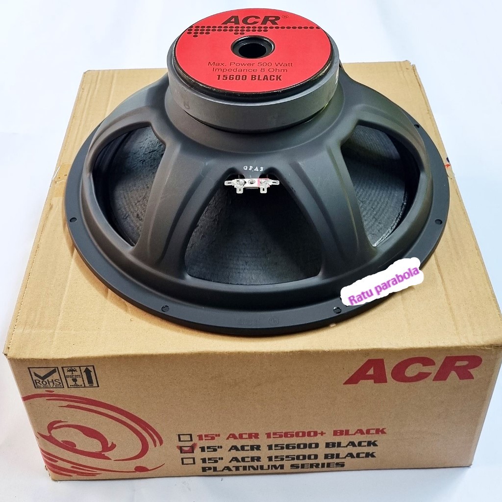 Jual Speaker 15 inch 15" ACR 15600 BLACK SERIES WOOFER 500Watt 500 watt ...
