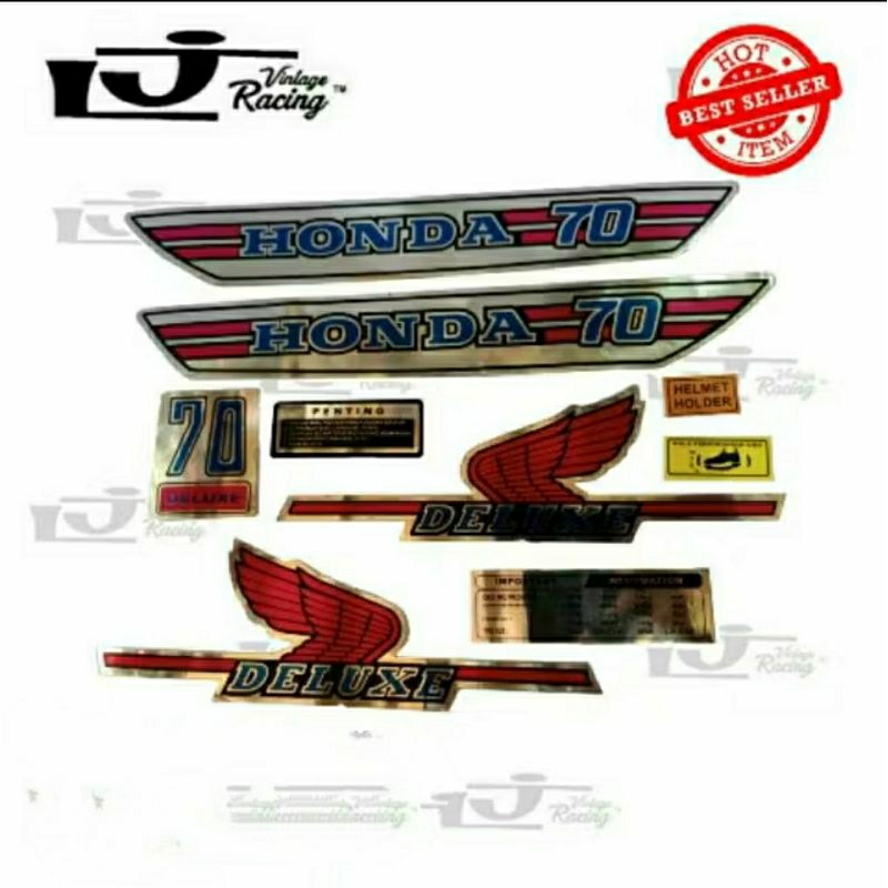 Jual Striping c70 stiker c70 strip c70 sticker honda c70 warna pink ...