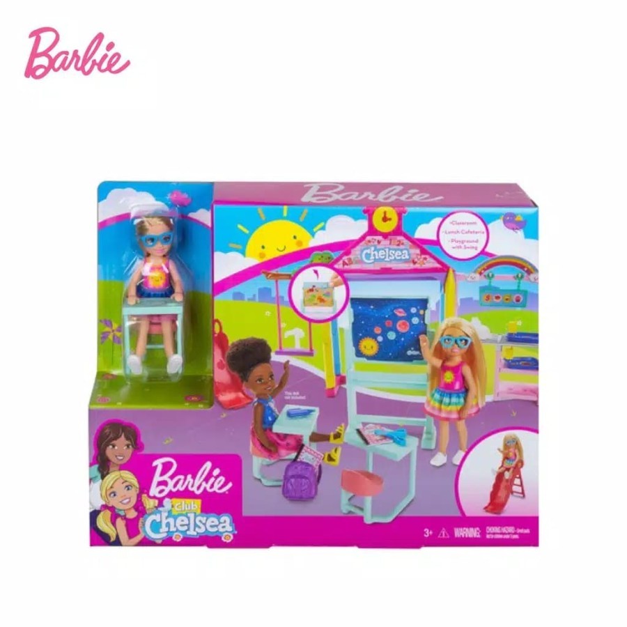 Jual Mainan Boneka Barbie Club Chelsea Classroom School Playset ...