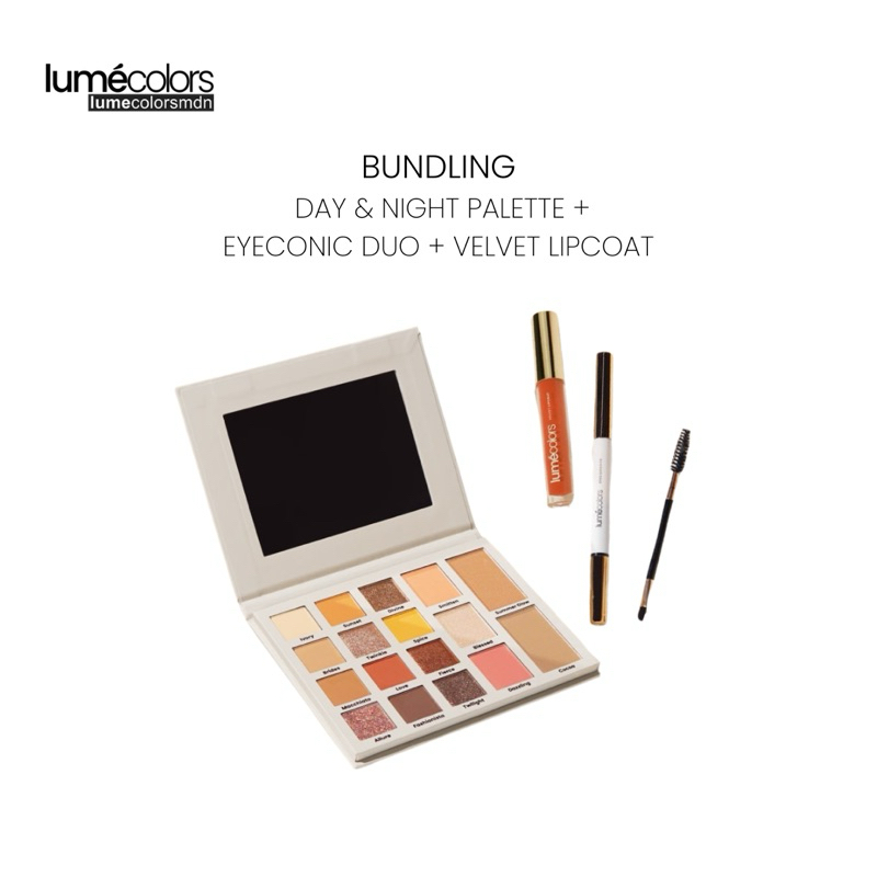 Jual BUNDLING DAY & NIGHT PALETTE, LIPCOAT DAN EYECONIC DUO - PAKET ...