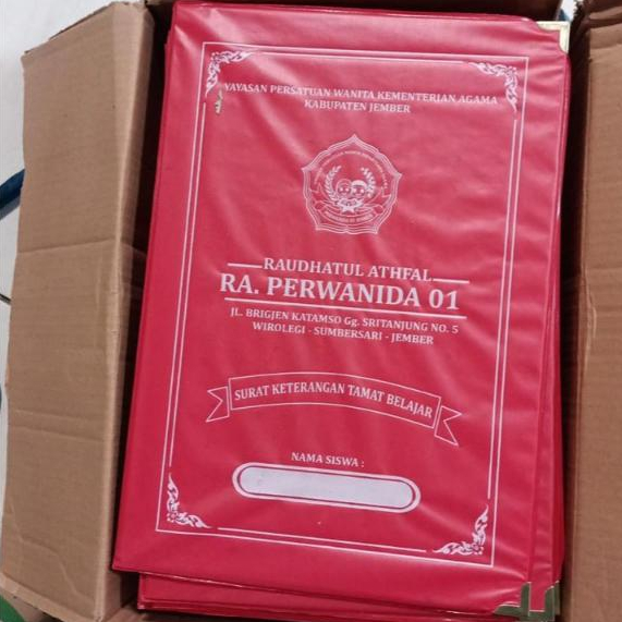 Jual MAP IJAZAH / RAPORT BAHAN SHEET SABLON | NAMA & LOGO CUSTOM ...