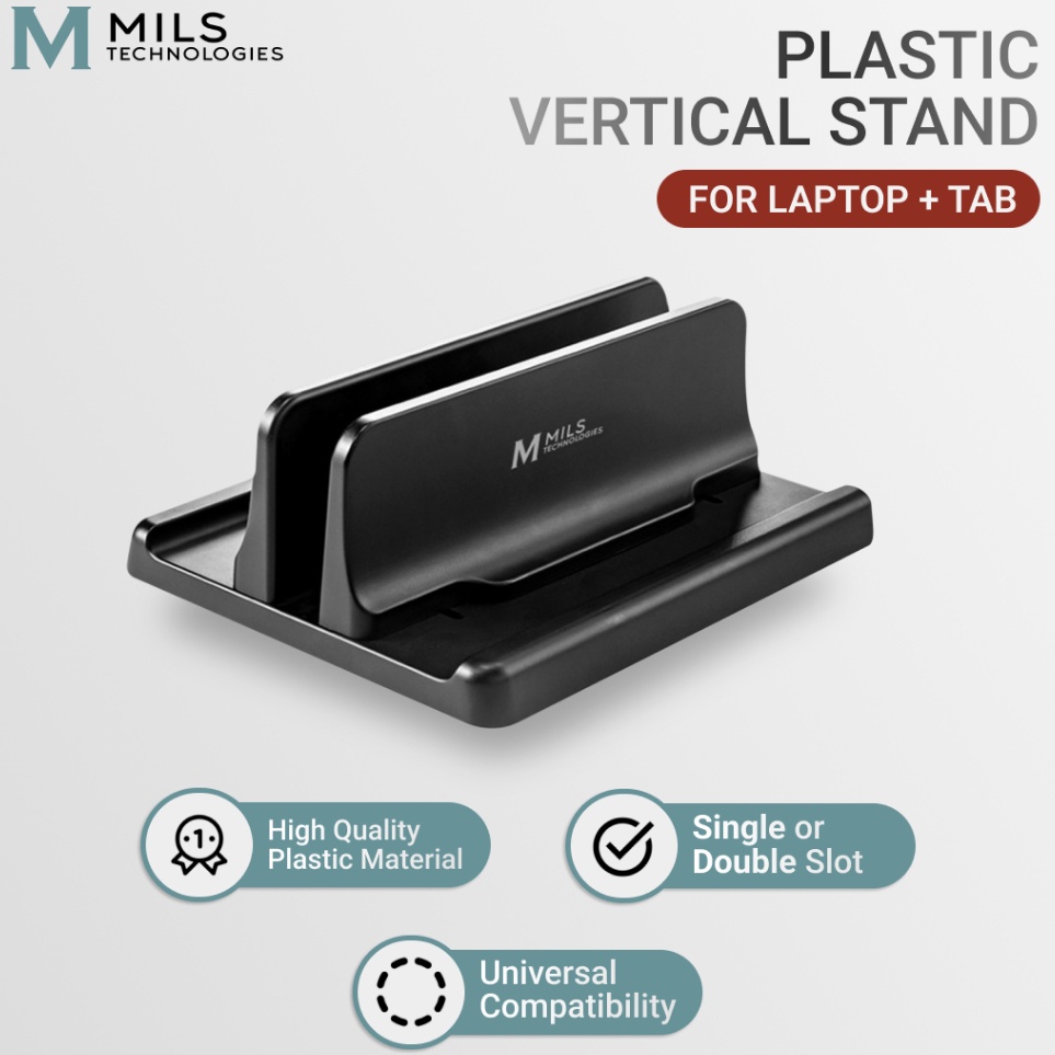 Jual MILS Plastic Vertical Laptop Stand Holder Bracket Dock 3 in 1 ...