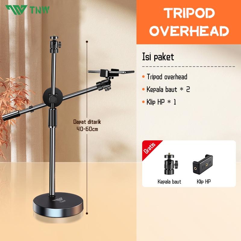 Jual TNW Overhead Phone Stand + Led Lampu Stand Holder Phone Holder ...