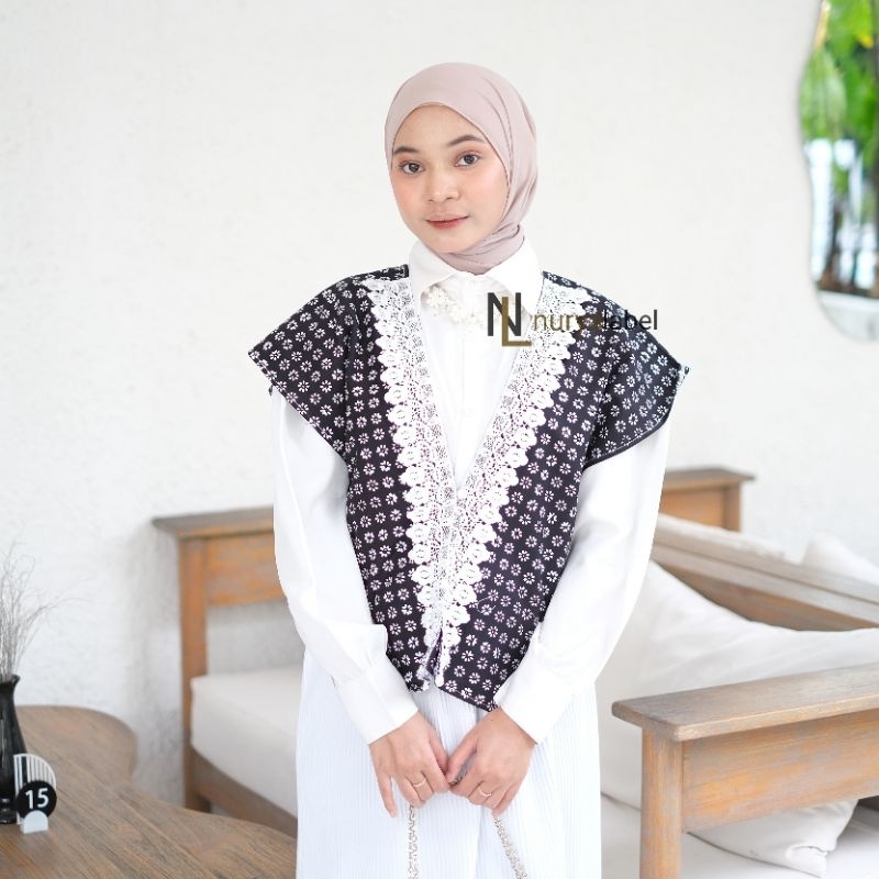 Jual vest renda Tania | vest kondangan cantik (TANPA KEMEJA) | Shopee ...