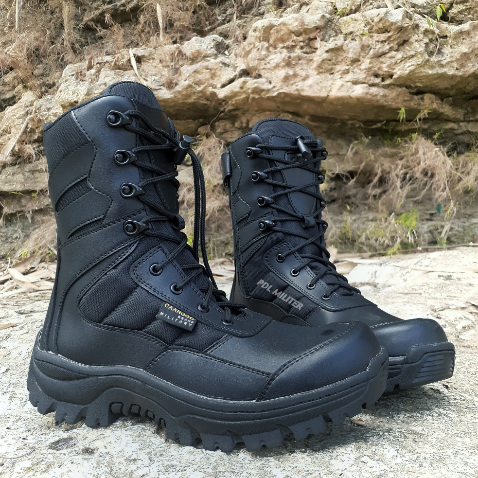 Jual Sepatu pdl terbaru 2024 safety boots sepatu PDL TNI POLRI SATPAM ...