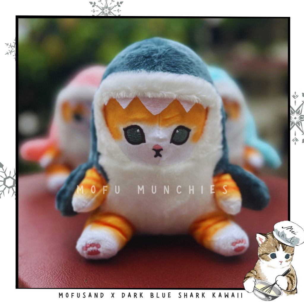 Jual BONEKA MOFUSAND x SHARK DARK BLUE - BONEKA 20CM MOFUSAND CAT ...