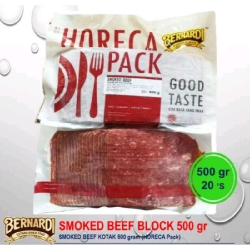 Jual Bernardi Smoked Beef Blok (kotak)500g | Shopee Indonesia