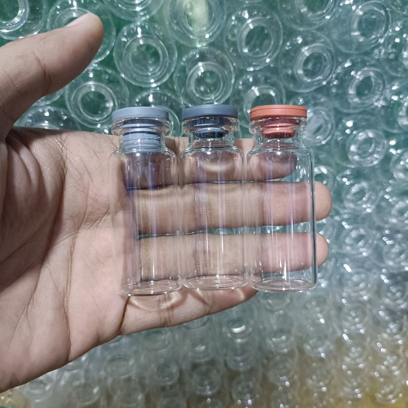 Jual Botol vial kaca 5ml, 8ml, 10ml, 12ml, 15ml, 20ml kaca tutup karet ...