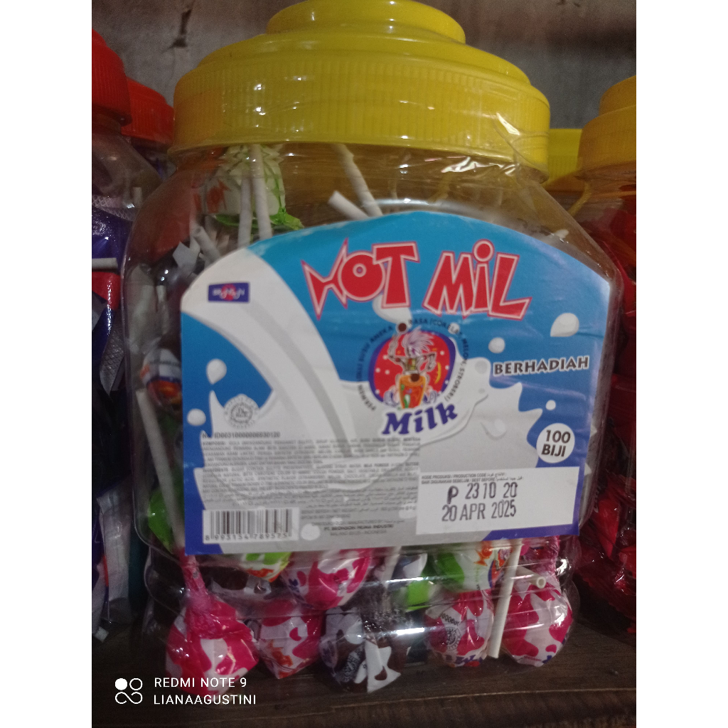 Jual Permen susu Hot Mil Aneka Rasa Toples isi 100 pcs | Shopee Indonesia