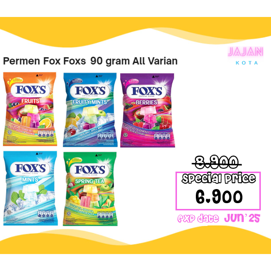 Jual Permen Fox Fox's Foxs 90 gram | Shopee Indonesia
