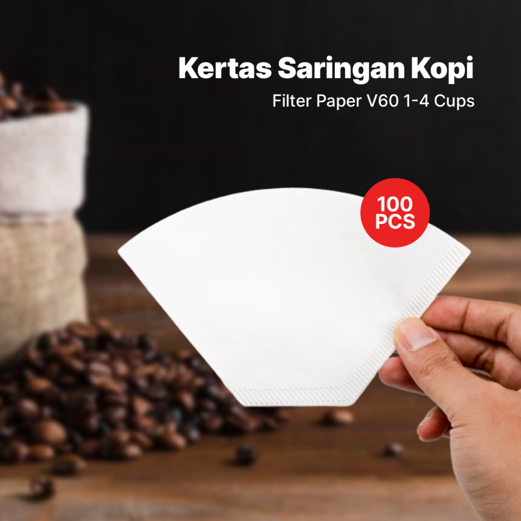 Jual One Two Cups Paper Filter Flat Bottom Trapesium Kertas Filter ...