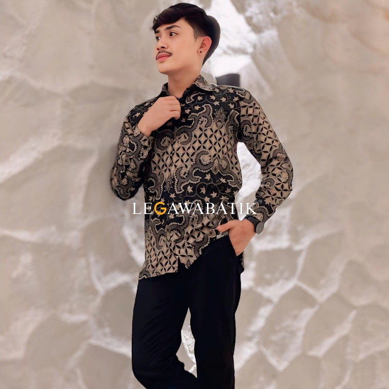 Jual LEGAWABATIK-KEMEJA PRIA BAJU BATIK COWOK MODERN LENGAN PANJANG ...
