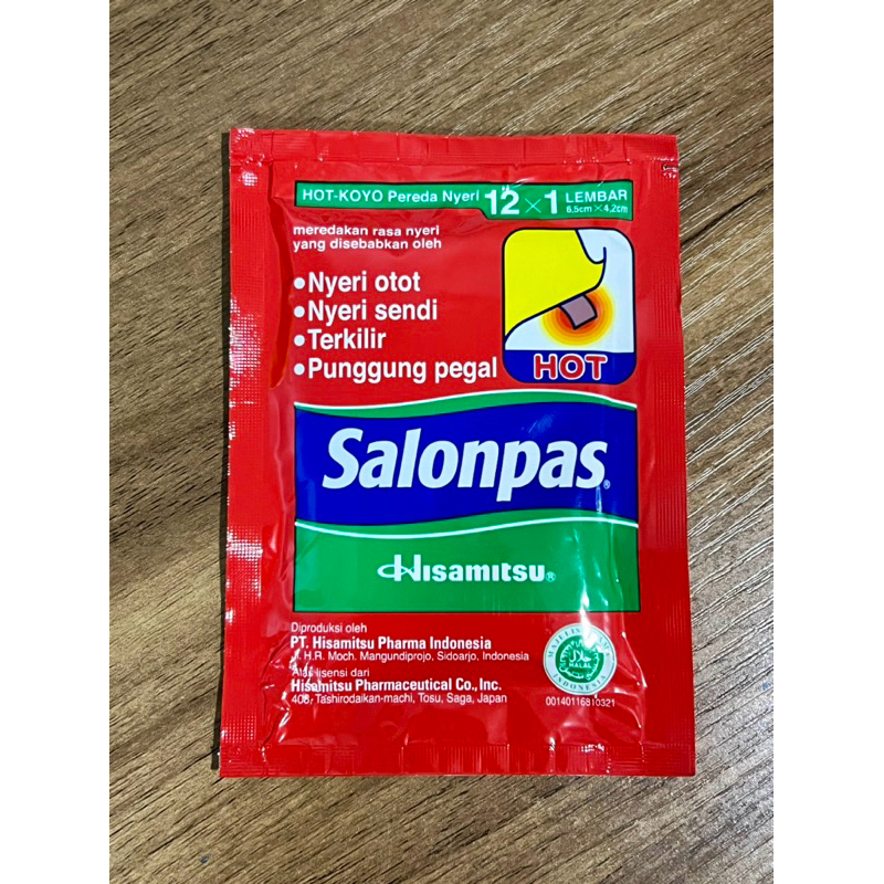 Jual Koyo Salonpas HOT Koyo Salonpas Merah 1 bungkus isi 10 lembar @ 42 ...