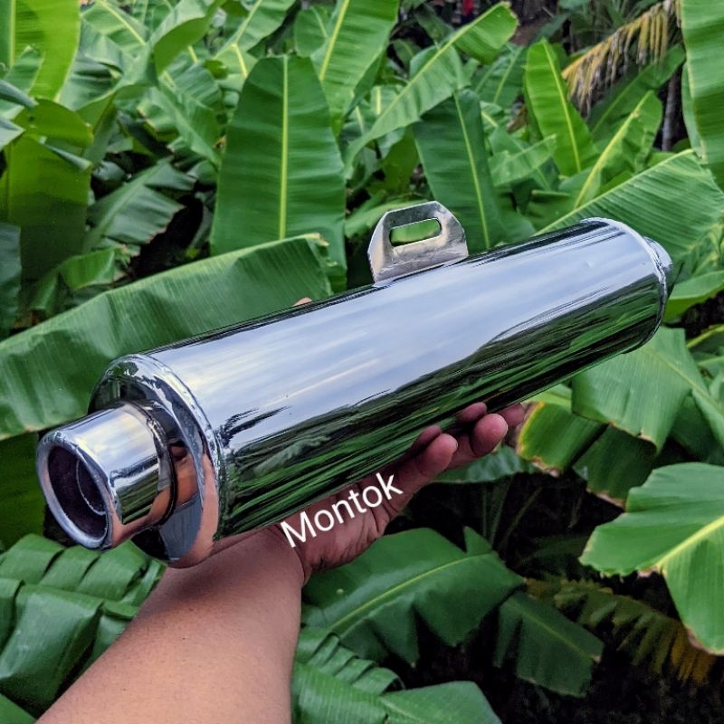 Jual Standard Canister pipe exhaust 51mm for Wave 100 110 125 Xrm 100 ...