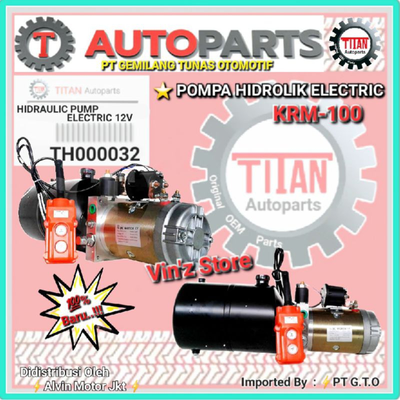 Jual HIDROLIK PUMP 2T POMPA MINYAK ELEKTRIK 12V KRM100 PANTHER GRAN MAX ...