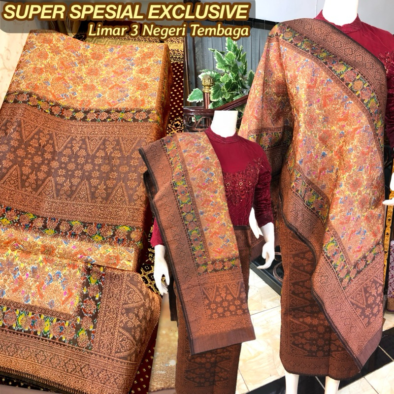 Jual Classic Elegant Songket Tembaga limar 3 Negeri ORI SUPER SPESIAL EXCLUSIVE / Songket tenun ...