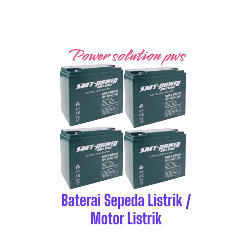 Jual Baterai sepeda Listrik Aki Sepeda motor Listrik 48v 20Ah SMT POWER ...