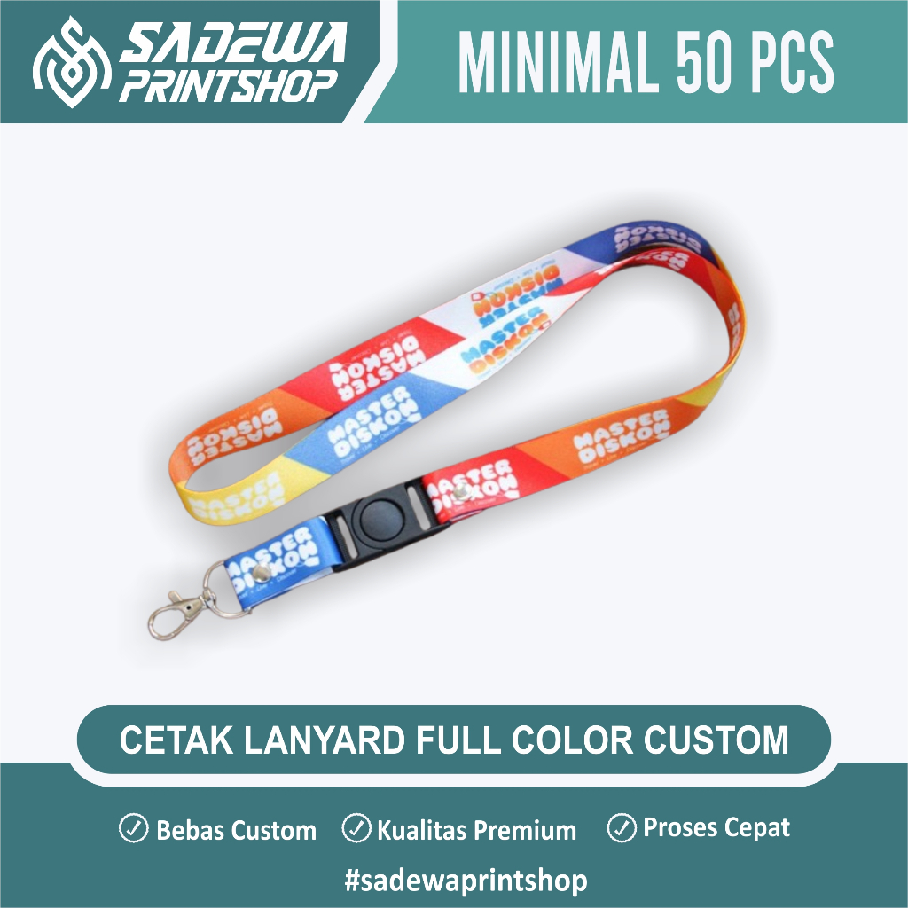 Jual Cetak Lanyard Full Color Custom | Shopee Indonesia