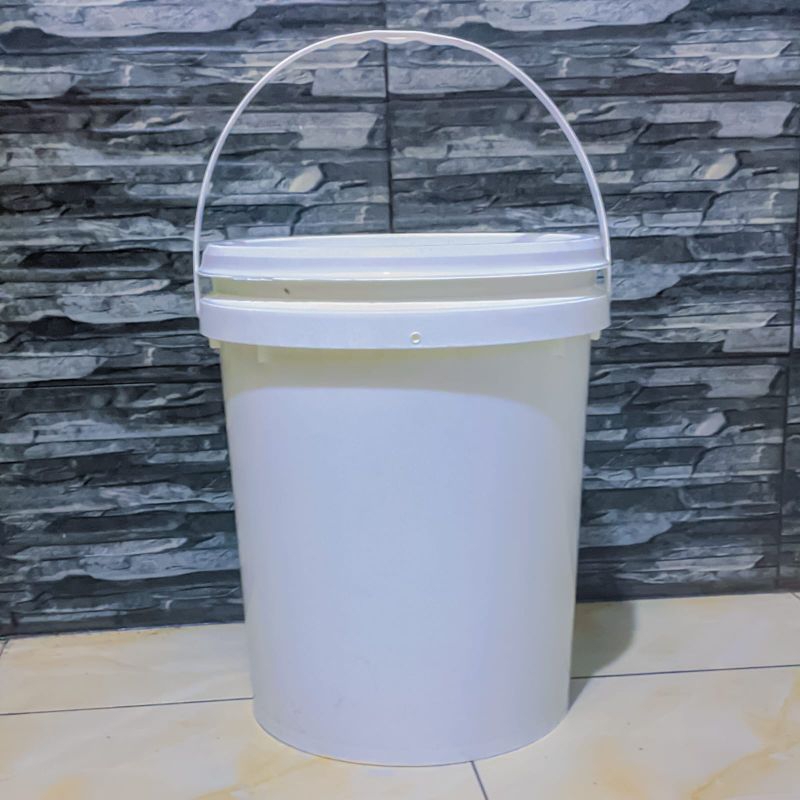 Jual Ember Putih Polos 25kg Serbaguna/Ember Putih Polos 25kg Tahan ...