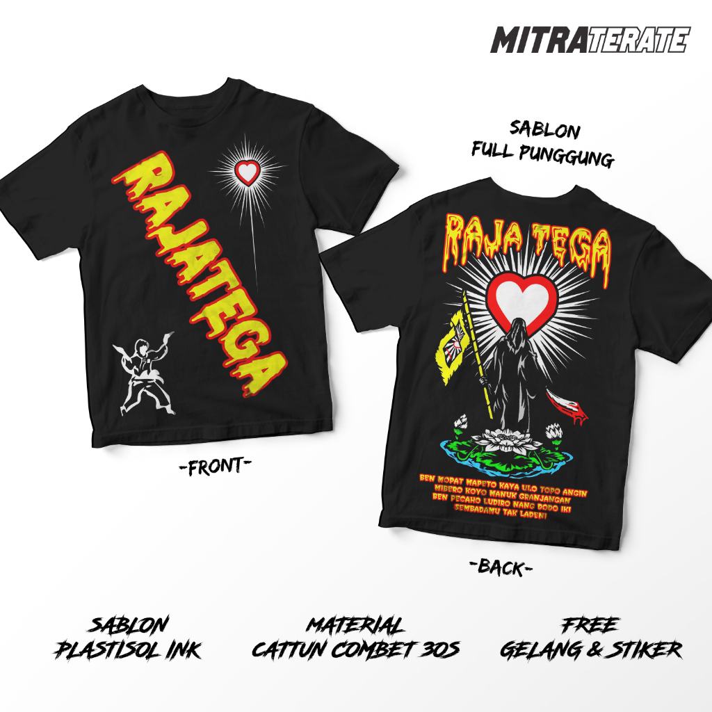 Jual Kaos Raja Tega Lawasan Full Punggung TRD | Shopee Indonesia