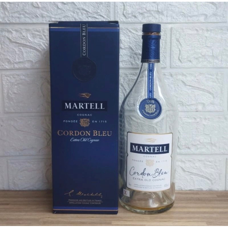 Jual botol bekas miras martel cordon bleu 1L/ botol pajangan / botol koleksi | Shopee Indonesia