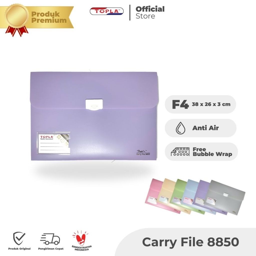 Jual Carry File 8850 carry bag tas dokumen anti air ukuran folio Topla ...