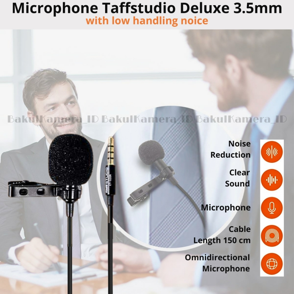Jual Mic Clip On Deluxe - Vlogger Clip On Smule Youtuber Tiktok - Vlog ...
