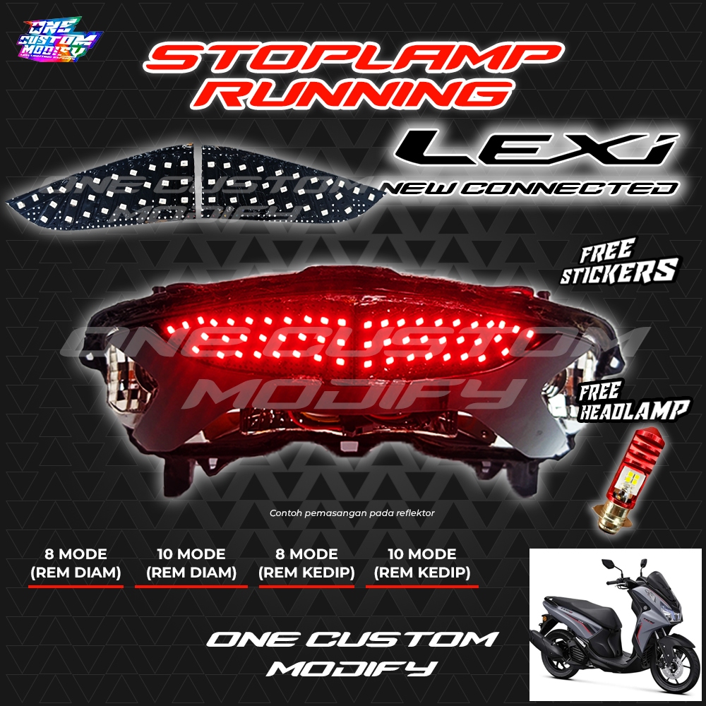Jual STOPLAMP RUNNING NEW LEXI 155 LAMPU LED REM BELAKANG VARIASI MOTOR ...