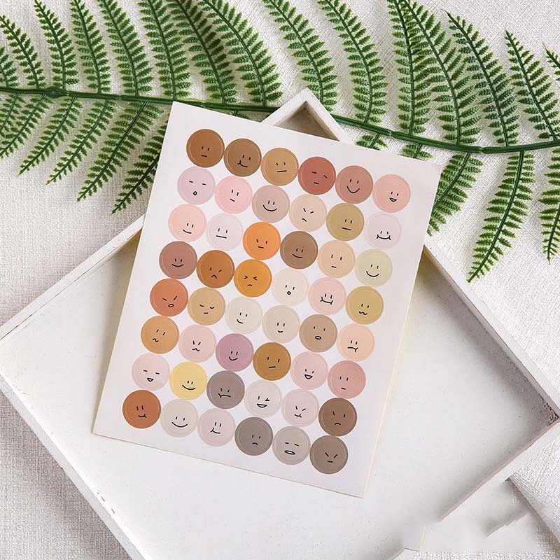 Jual Sticker Smiley Face Basic Journaling Scrapbook Deco Stiker Emoji ...
