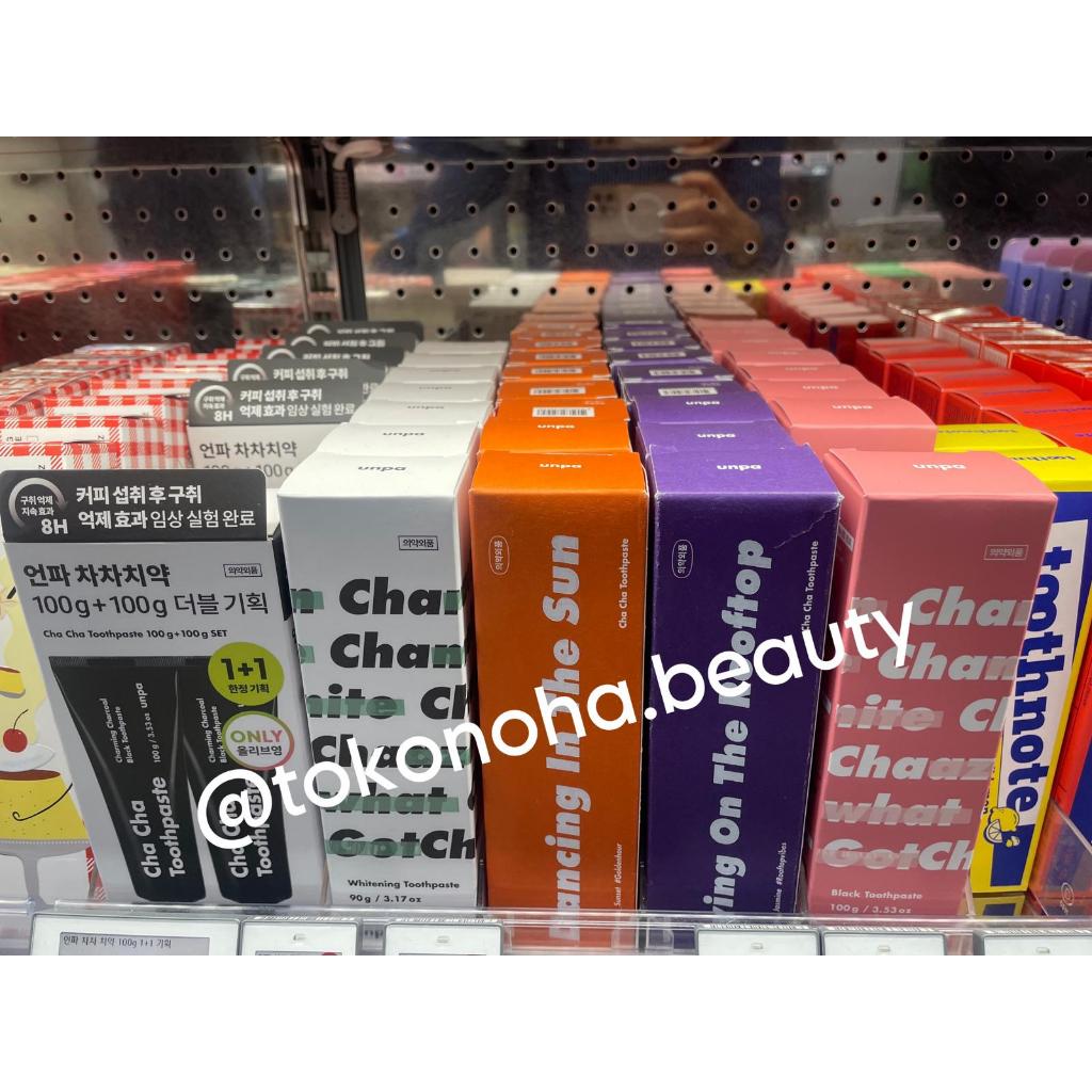 Jual [READY INSTANT] Unpa Cha Cha Whitening Toothpaste Original Korea ...