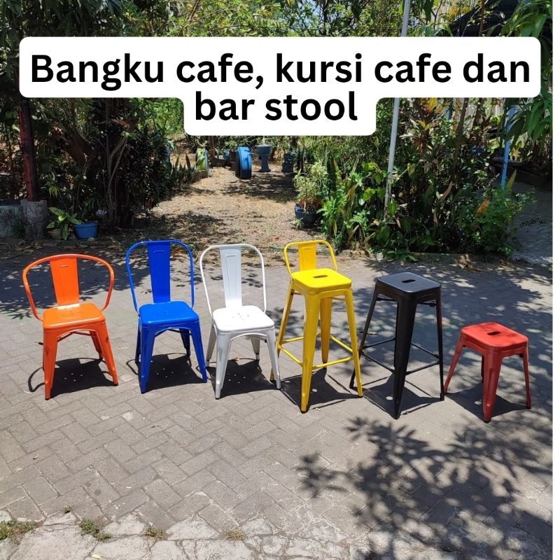 Jual Bangku Cafe Kursi Cafe kursi Resto Kursi Bar Bar Stool Kursi Besi ...