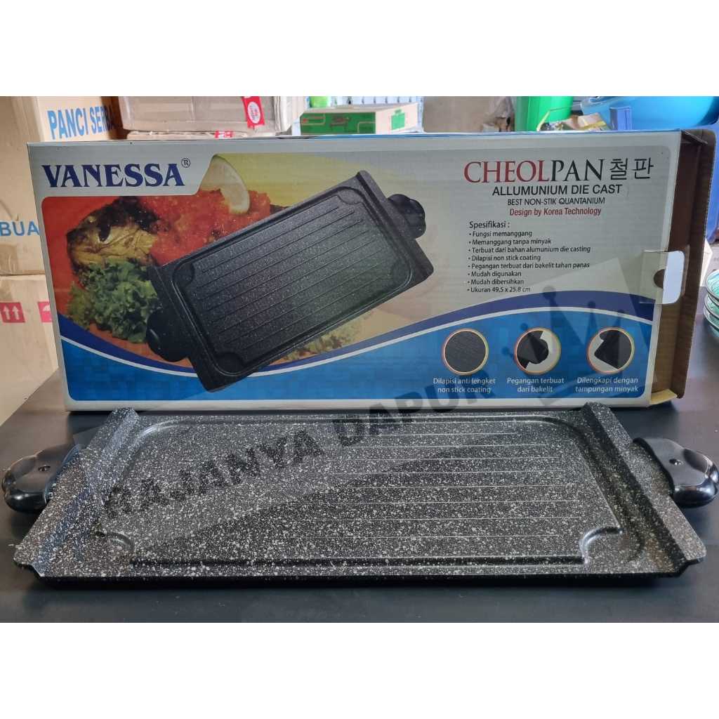 Jual kochipan panggangan grill segi panjang teflon - panggangan bbq ...