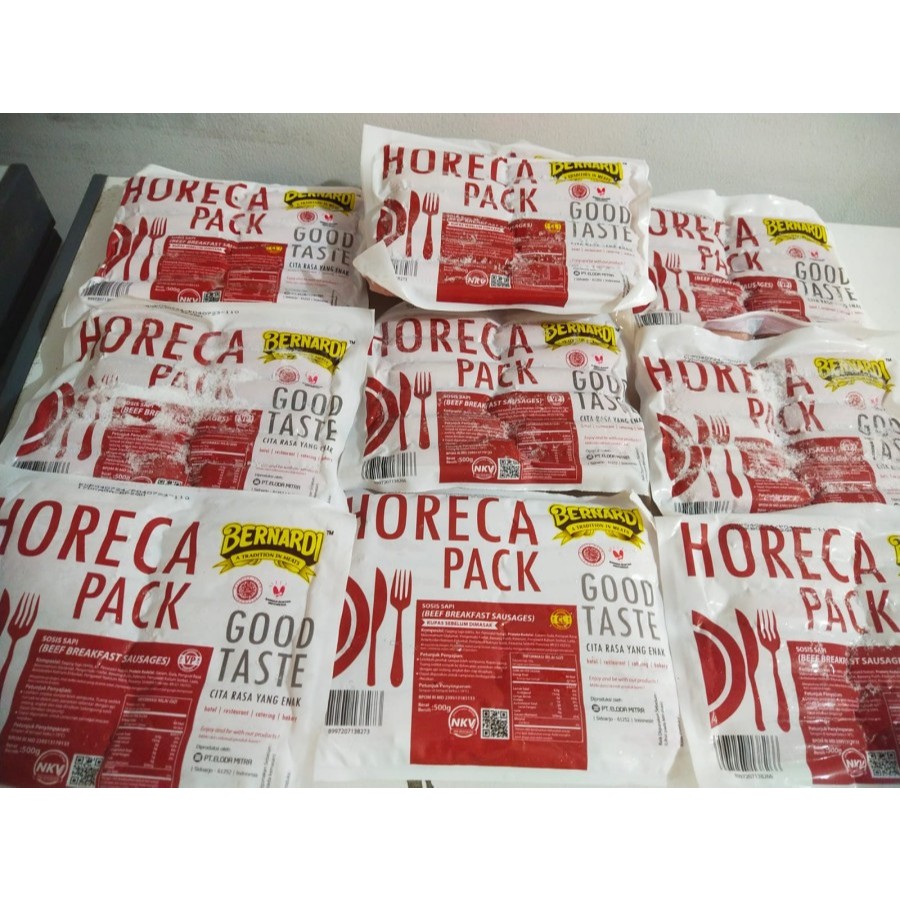 Jual Sosis sapi breakfast horeca bernardi 500 GR | Shopee Indonesia