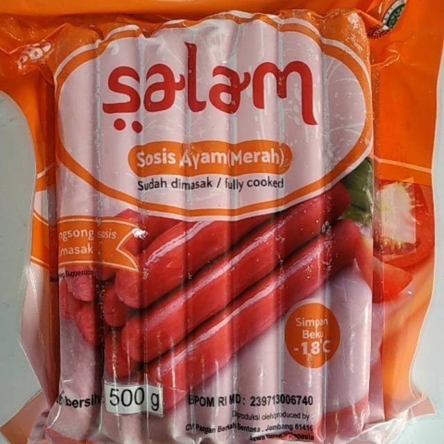 Jual Salam sosis ayam merah long 500 gr | Shopee Indonesia