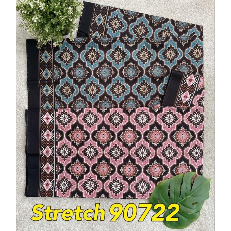 Jual Kain Katun Premium Cotton Strecth 90722 Kain Strecth Meteran Per 0 ...
