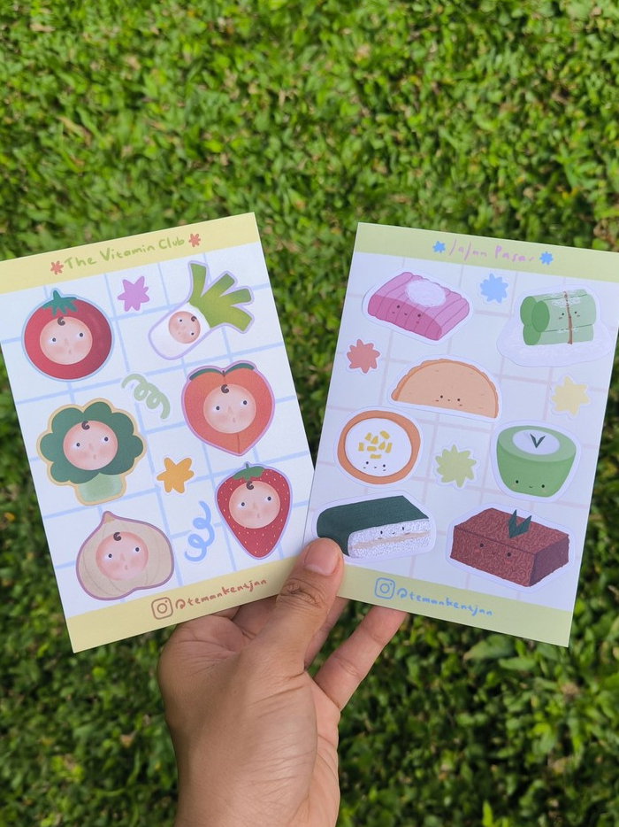 Jual Sticker Sheet A5 | Sticker Lucu | Sticker Kiss Cut | Shopee Indonesia