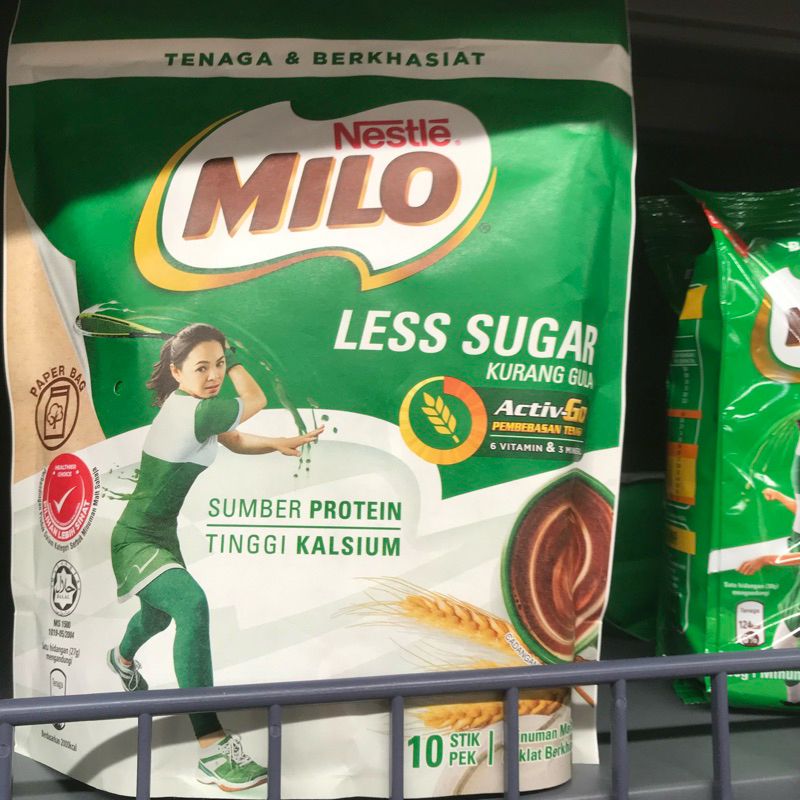 Jual Milo Less Sugar Malaysia 10 sticks | Shopee Indonesia
