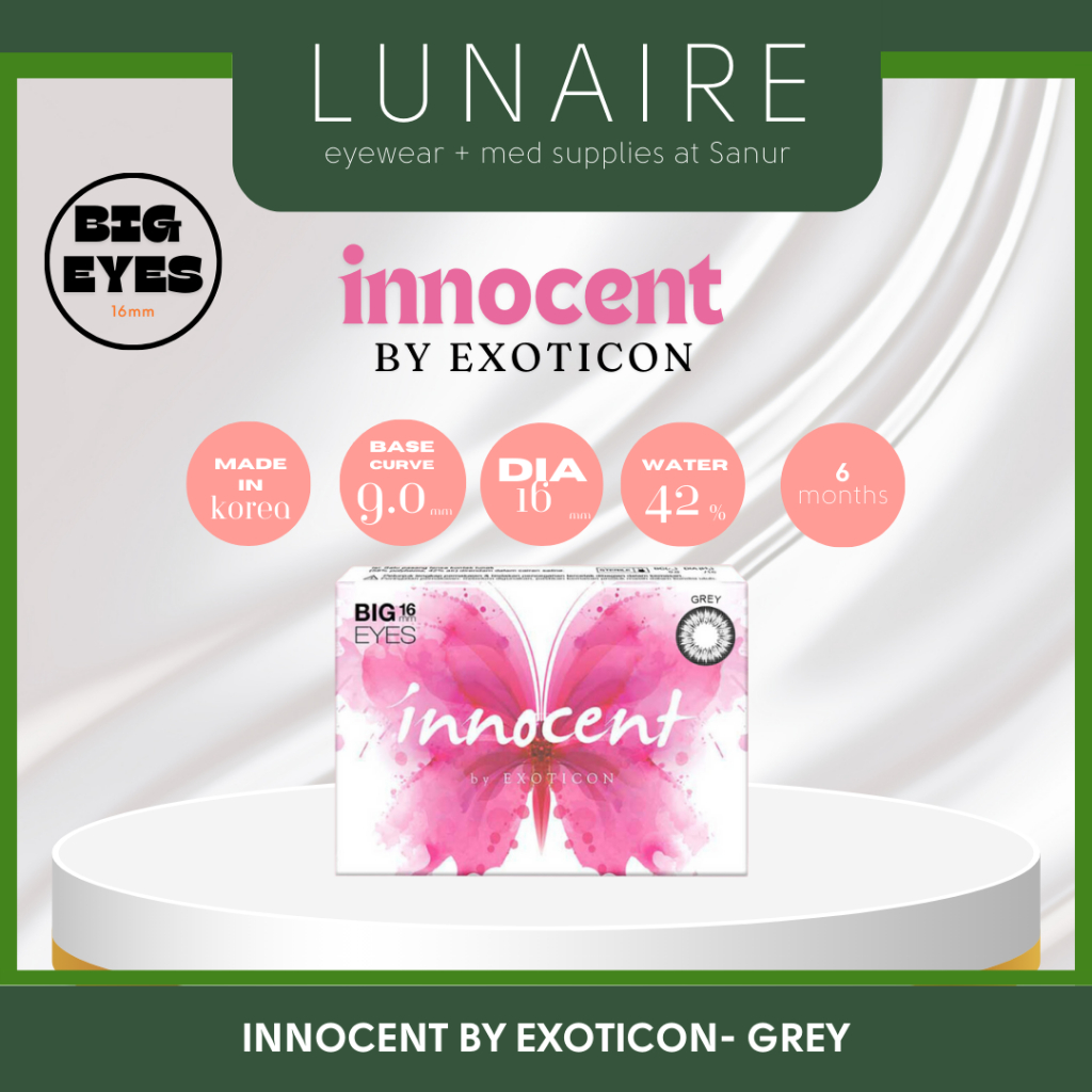 Jual Softlens Big Eye Warna Innocent by Exoticon X2 Normal dan Minus Efek Mata Besar | Shopee ...